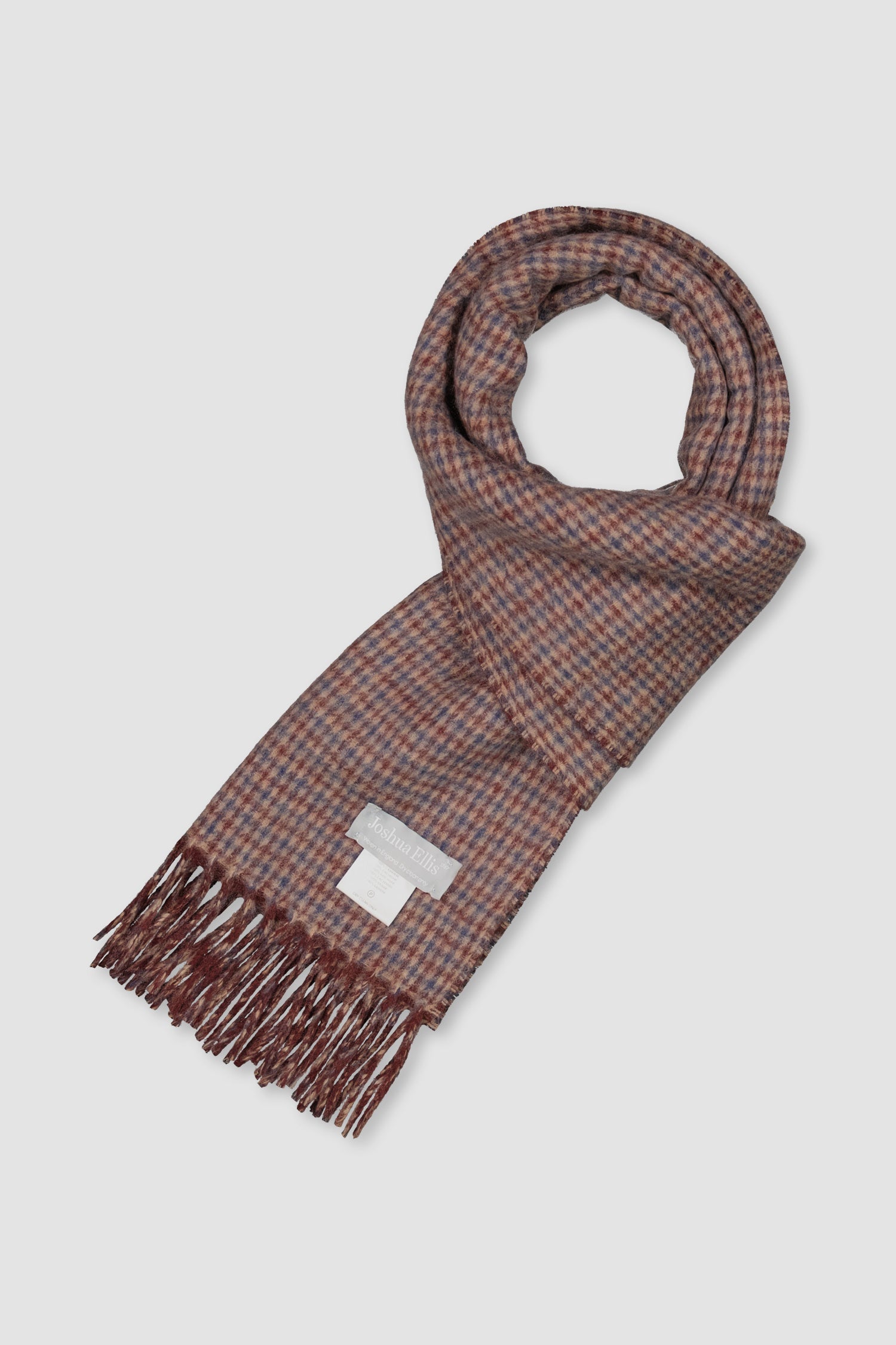 Buy Pattern Scarf | Men | Grey x Wine | Original Luxury