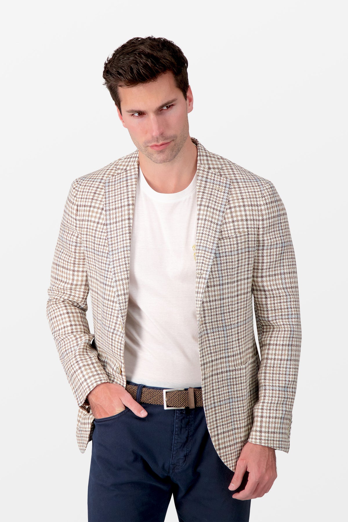 Buy Barba Napoli Jimmy Blazer | Men | Light Grey | Original Luxury