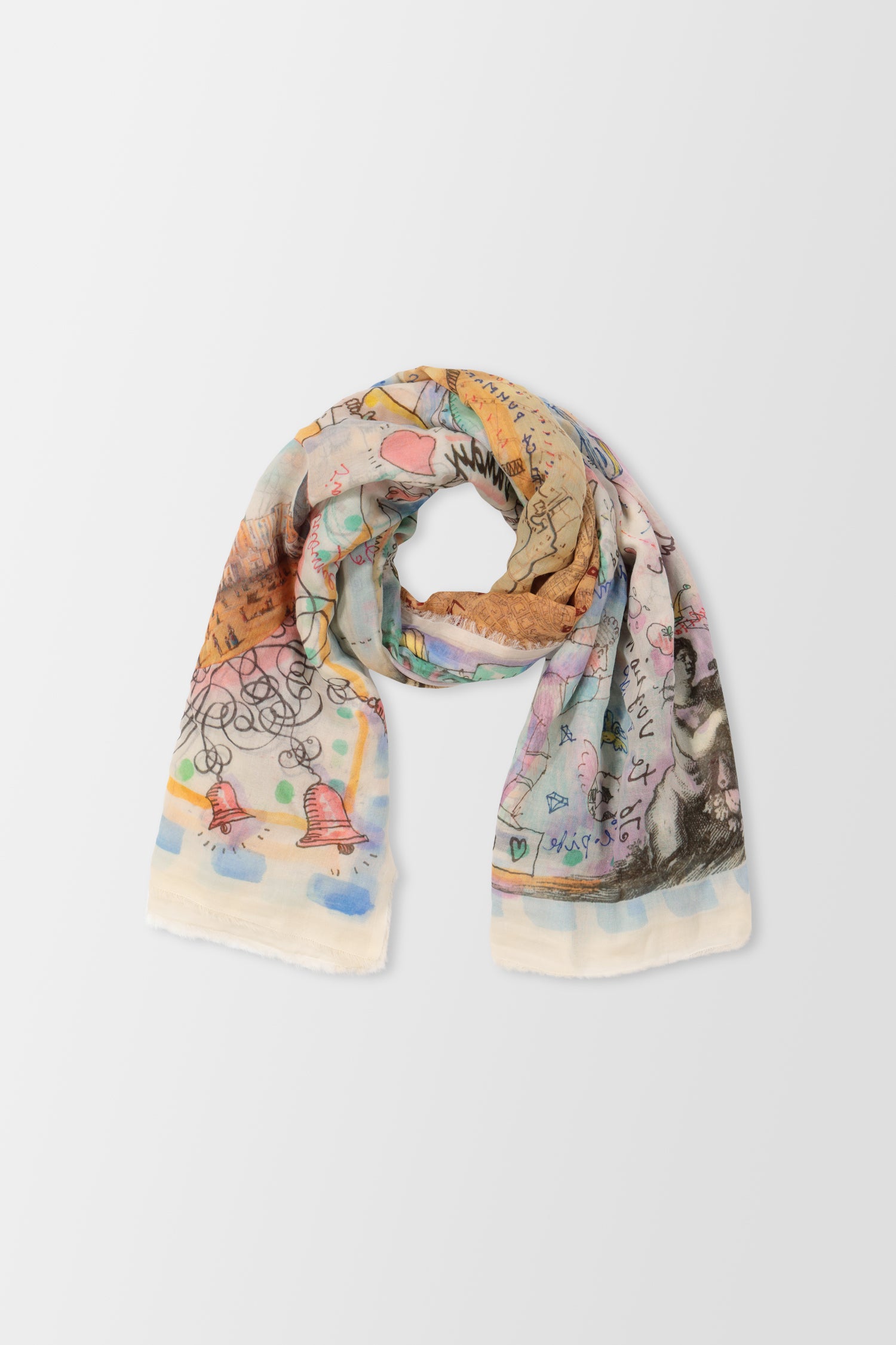 Buy Faliero Sarti Napoli Scarf | Women | Multicolor | Original Luxury